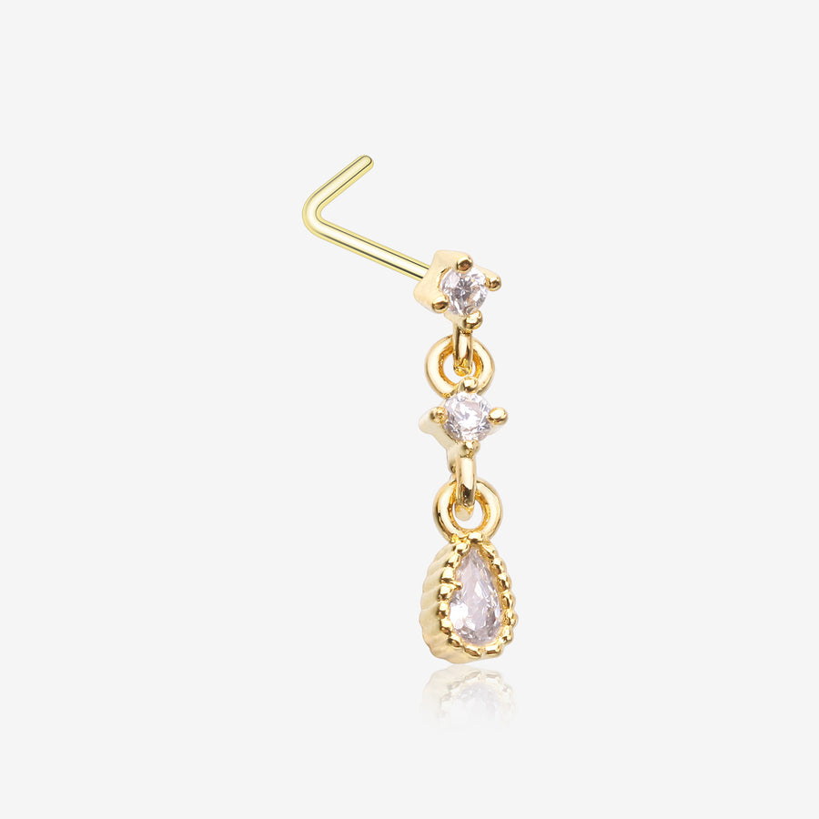 L-Shaped Nose Rings - BM25 Body Jewelry