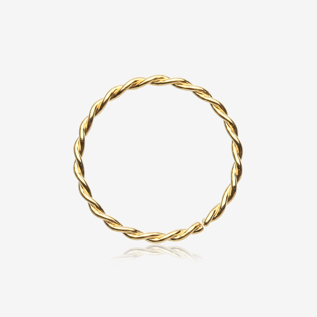 Golden Classic Twist Wire Steel Bendable Hoop Ring - 20 GA (0.8mm), 5/ ...